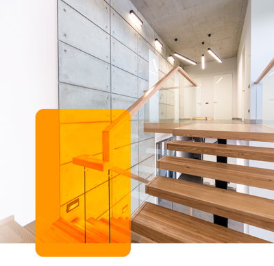 Escalier intérieur et marche en bois sur la rive sud de Montréal – Ça ...